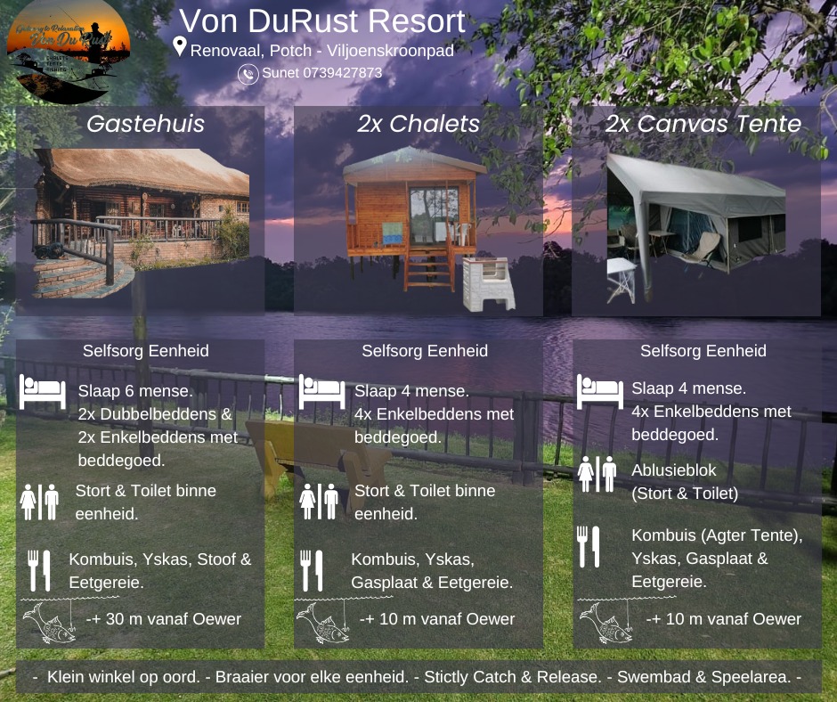 Von durust resort – Lekker Visvang Plekke